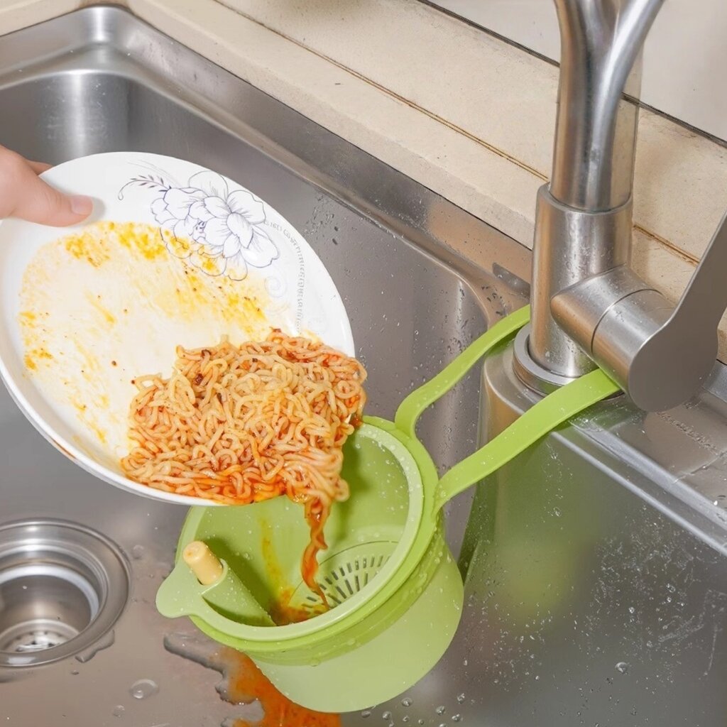 Дренажный мешок для кухонной раковины с эффективной конструкцией для отвода воды и пластиковыми материалами для хранения губок и щеток
