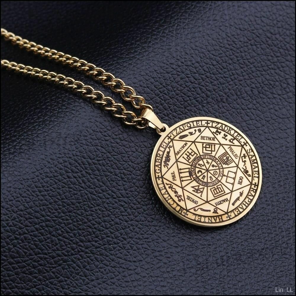 Славянский оберег Коловрат на цепочке