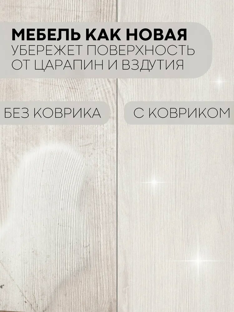Водостойкий противоскользящий ПВХ коврик для кухонных ящиков, для холодильника, для полок 500х50см, черный