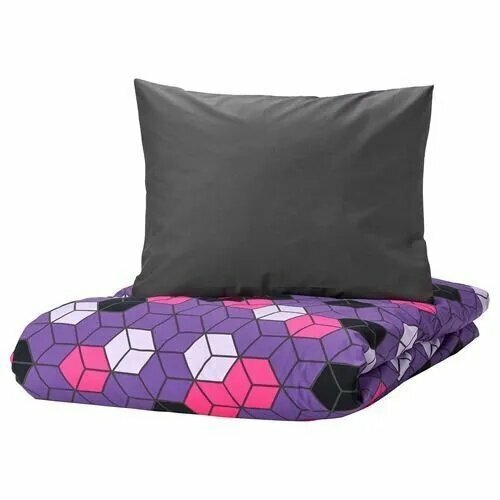 IKEA Комплект постельного белья, Односпальный, наволочки 50x60