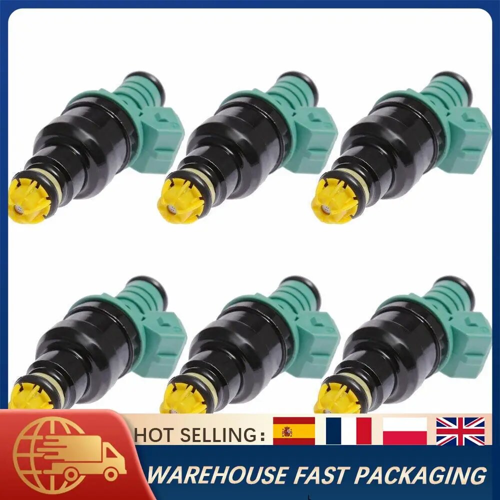 6 шт. топливные форсунки 0280150415 FJ292 для BMW 325i 323i 525i M3 2.5L 3.0L запасные части форсунок для E36 E34 E30