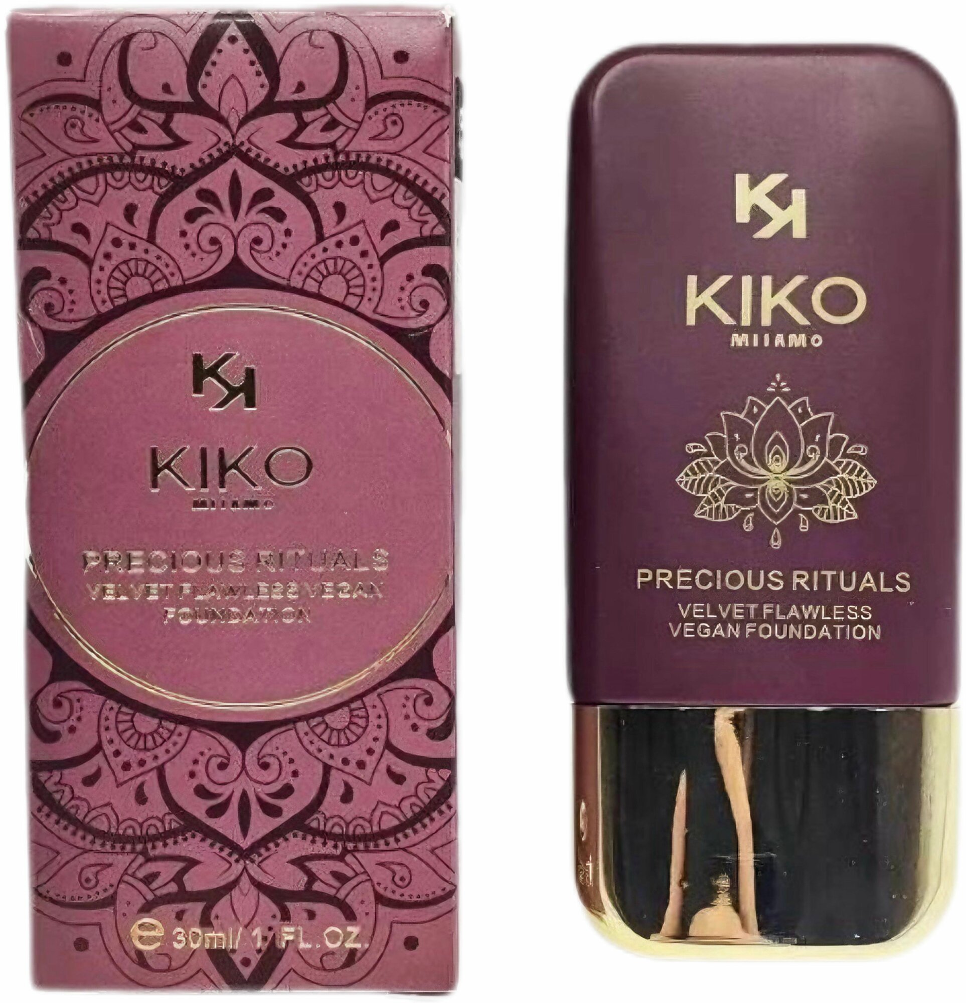 KIKO Тональный крем для лица Тон 01, BB Precious rituals 30 мл