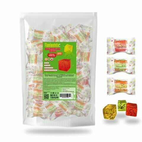 2 шт. Конфеты мармеладные FLAVIMENTO, ассорти со вкусом киви, клубники и маракуйи, 500 г, УТ-00002867