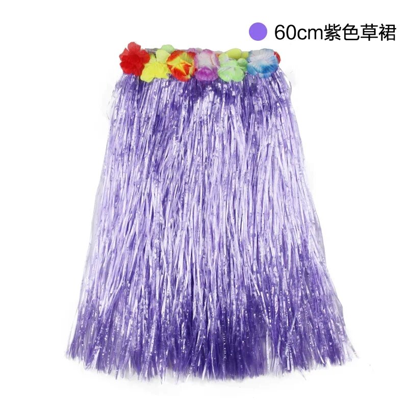 Женский гавайский костюм Merylover 60cm grass skirt, purple