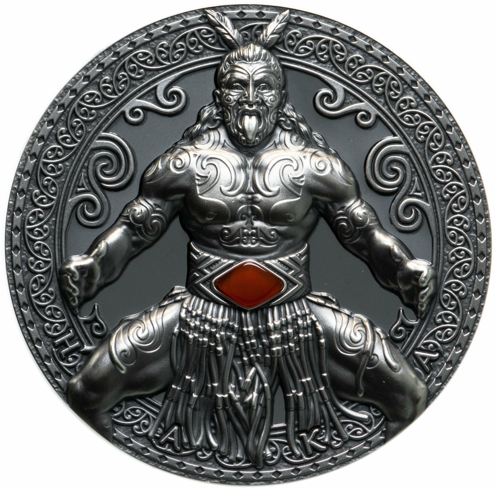 Камерун 2000 франков 2020 "Культуры мира: Хака Маори" в футляре, с сертификатом, Серебро 999, в сохранности UNC