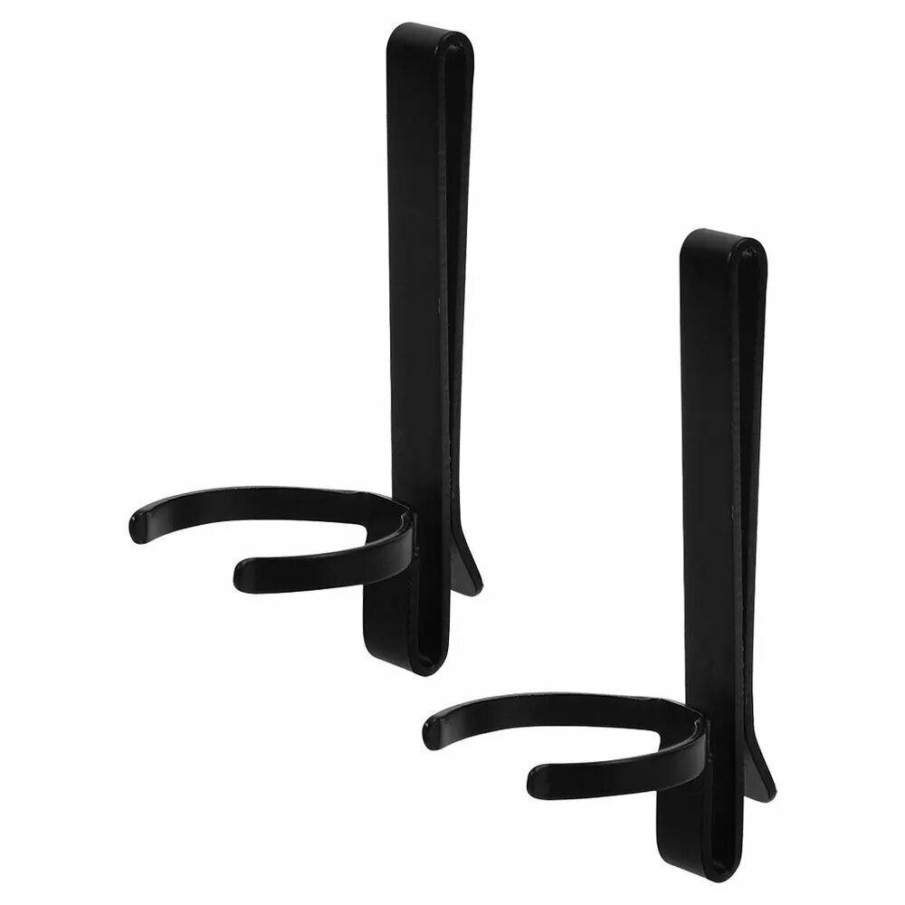 Черная Клипса Для Фонаря, Универсальное Крепление, 2 Штуки