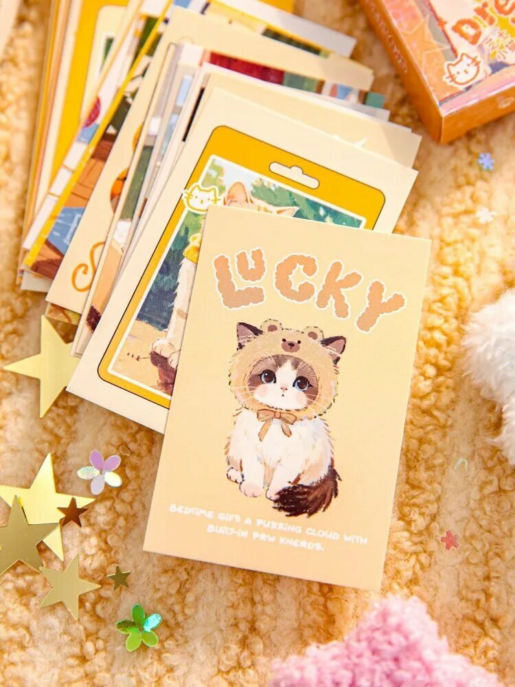Kawaii набор LOMO карточки "Котики", 28 шт для скрапбукинга, декора и записей