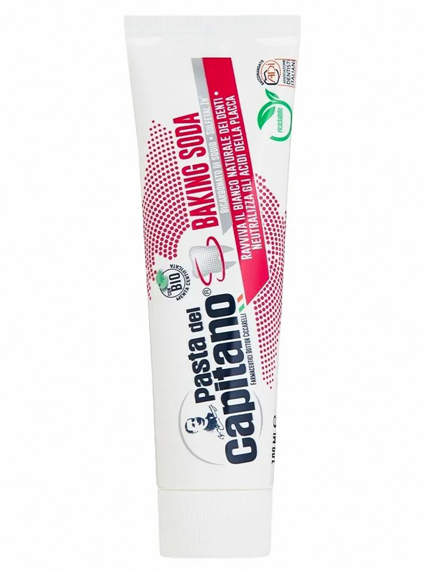 Зубная паста Pasta del Capitano Baking Soda с пищевой содой, 100 мл