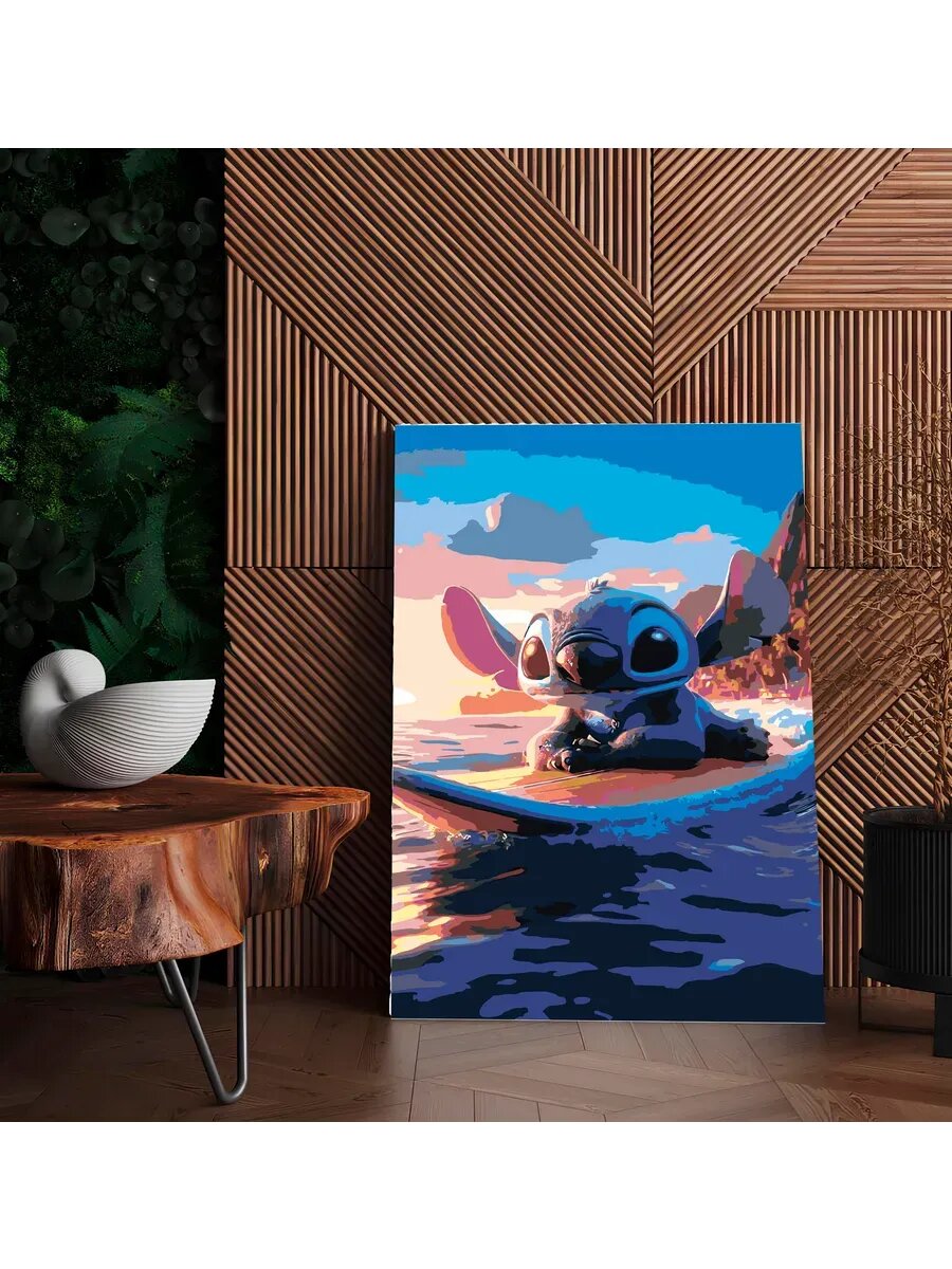 Картина по номерам Стич-Пришелец-Мультяшка