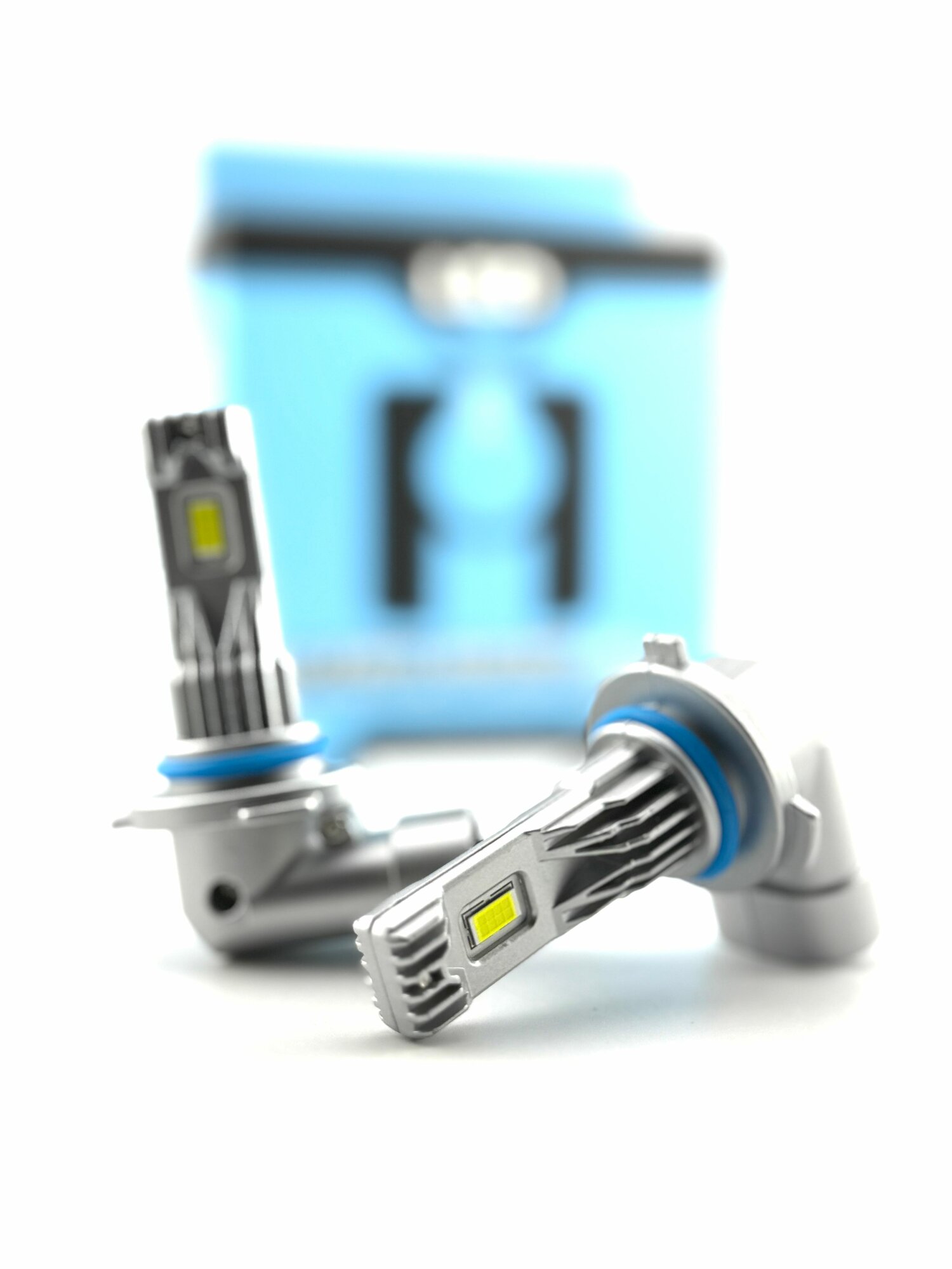 Лед лампы HB4 6000k 55W / Светодиодные лампочки 9006 холодный свет / led автолампы 2 шт