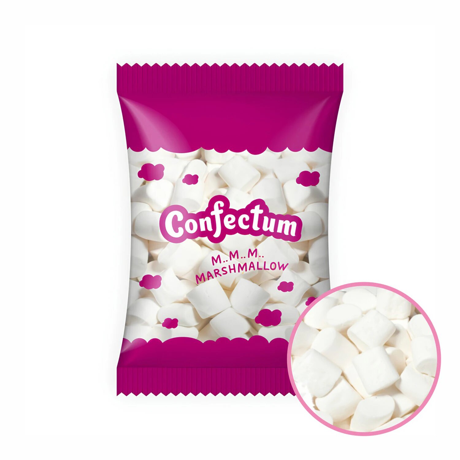 Маршмеллоу CONFECTUM "Clouds" с ароматом ванили и пломбира 600 г