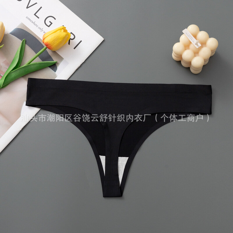 Сексуальные однотонные бесшовные трусики из ледяного шелка с леопардовым принтом, женские тонкие дышащие трусики большого размера