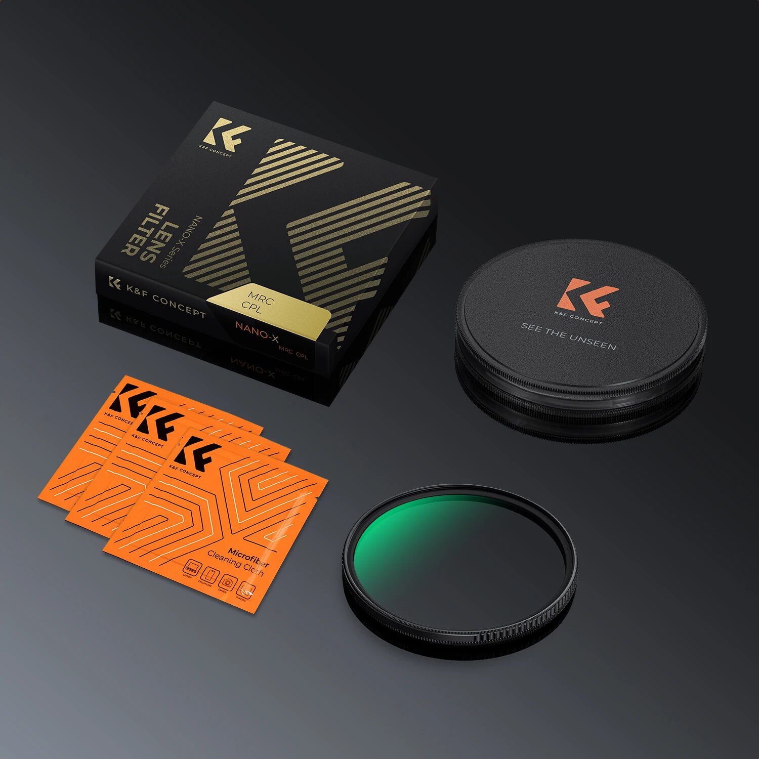 K&F CONCEPT Поляризационный фильтр Nano-X MRC 58mm