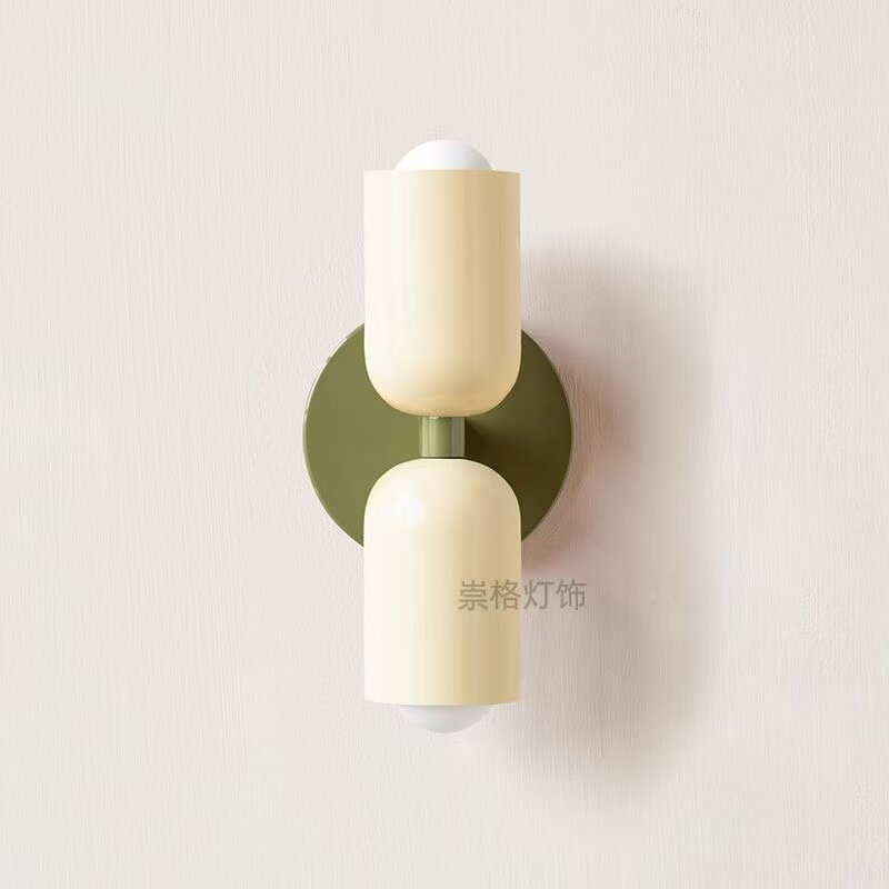 Кремовый настенный светильник в стиле ретро с современным креативным дизайном для прикроватной тумбочки