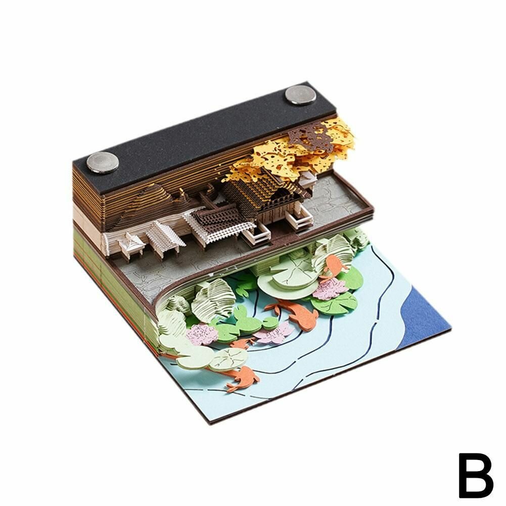 3D блокнот со скульптурой из бумаги - пейзаж (без календаря) ONE244