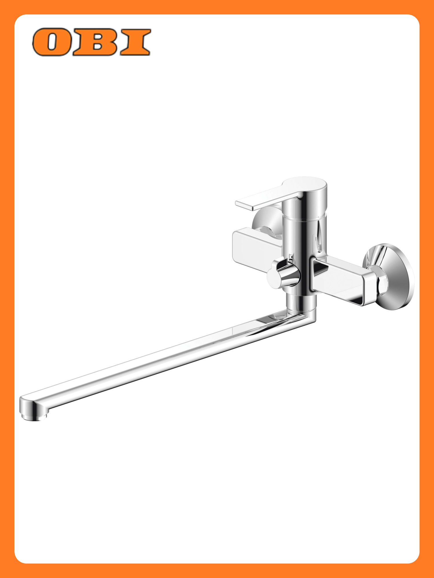 Смеситель д/ванны ARGO TITAN35-L35/K с душевым гарнитуром, поворотный излив 35см