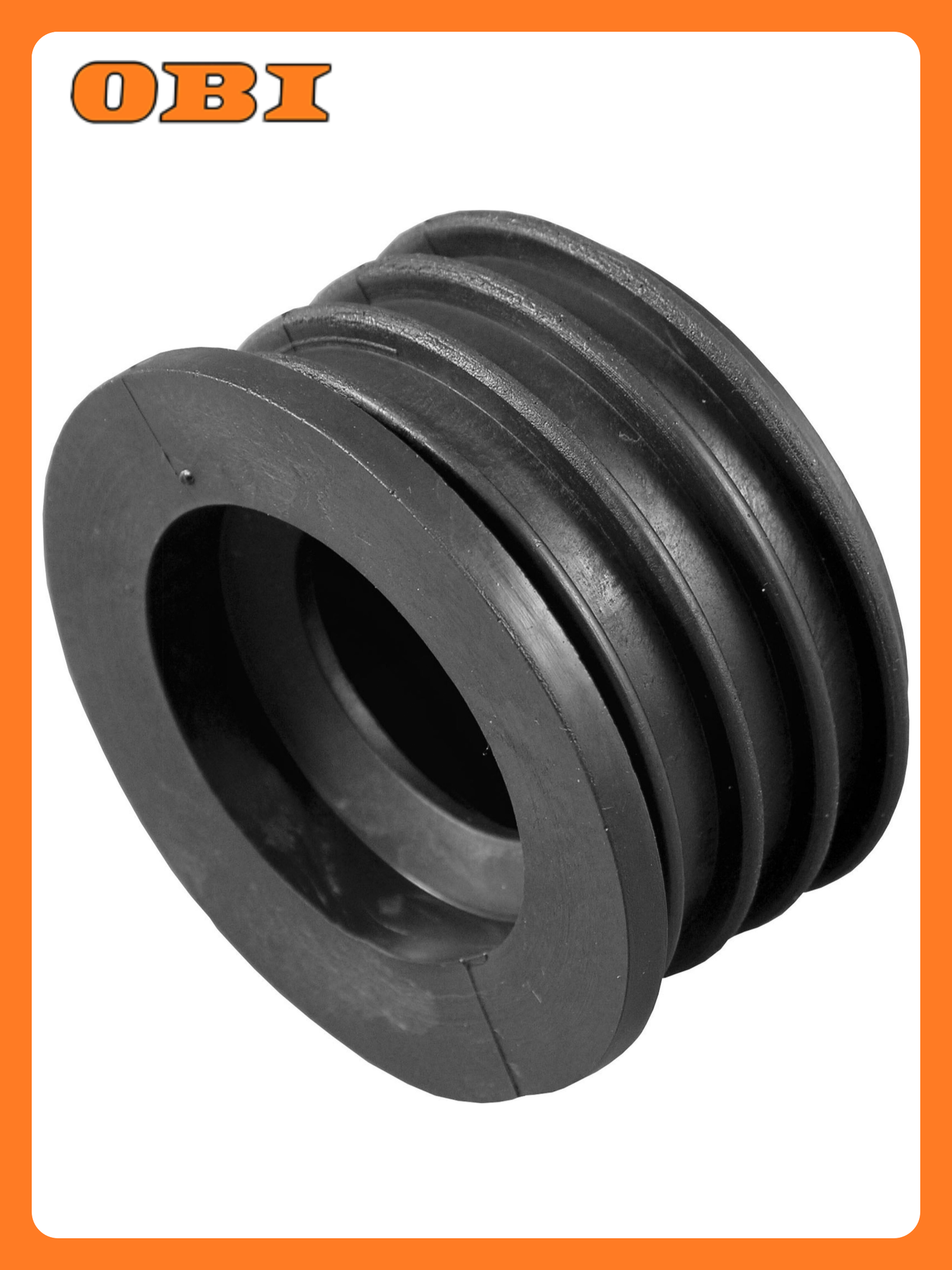 Манжета переходная для канализационных труб резиновая 123х110 мм