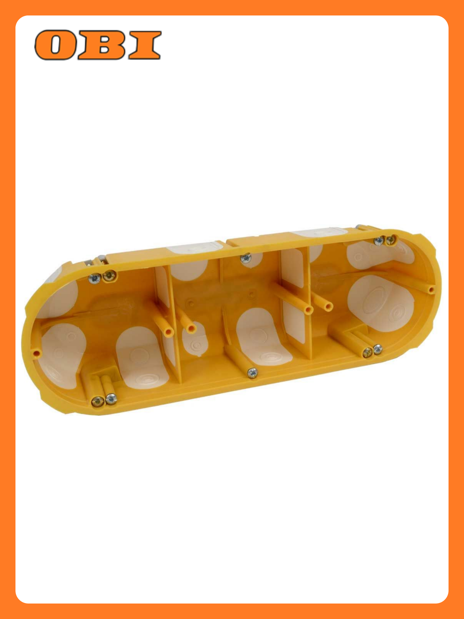 Коробка установочная KOPOS 3х-местная для полых и деревянных стен 68х50 мм