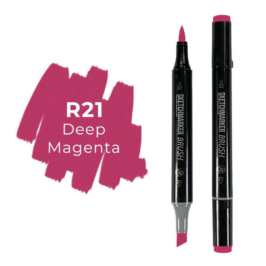Маркер художественный SketchMarker Brush Pro, R21 Deep Magenta (SketchMarker R21)