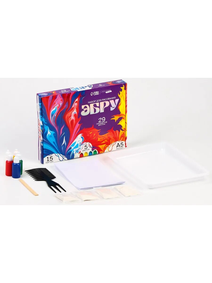 Набор для творчества эбру рисование на воде