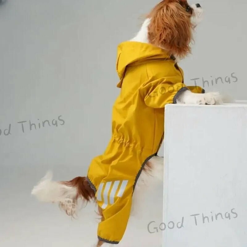 Дождевик-комбинезон для собак водонепроницаемый, для мелких и средних пород! Защита от грязи и непогоды-XXL