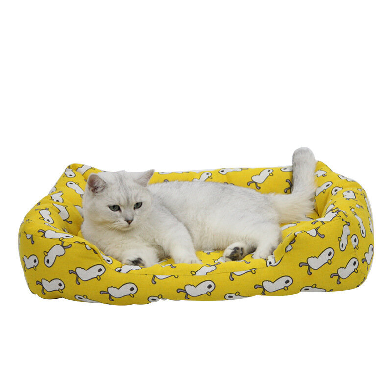 Трансграничное новое гнездо для домашних животных, хлопок, конопля, желтая утка, питомник, подушка для домашних