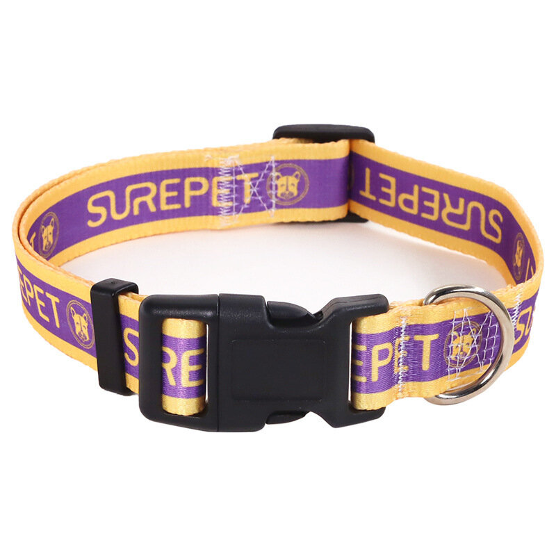 Ошейник для собак Ошейник для домашних животных Нейлоновый цвет регулируемого кошачьего ошейника Воротник с алфавитом