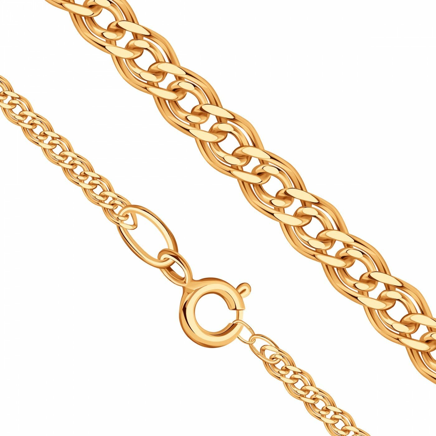 Цепь красное золото, 585 проба