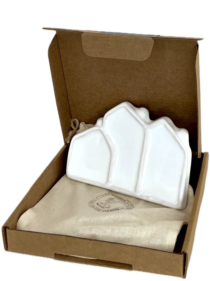 Палитра фарфоровая Дачные домики 12 х 8 см, Like Palitra