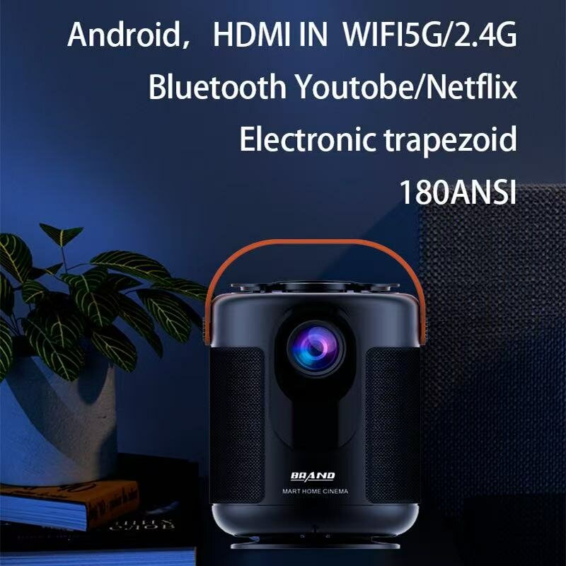 Проектор для дома, спальни, для подключения к мобильному телефону, домашний кинотеатр