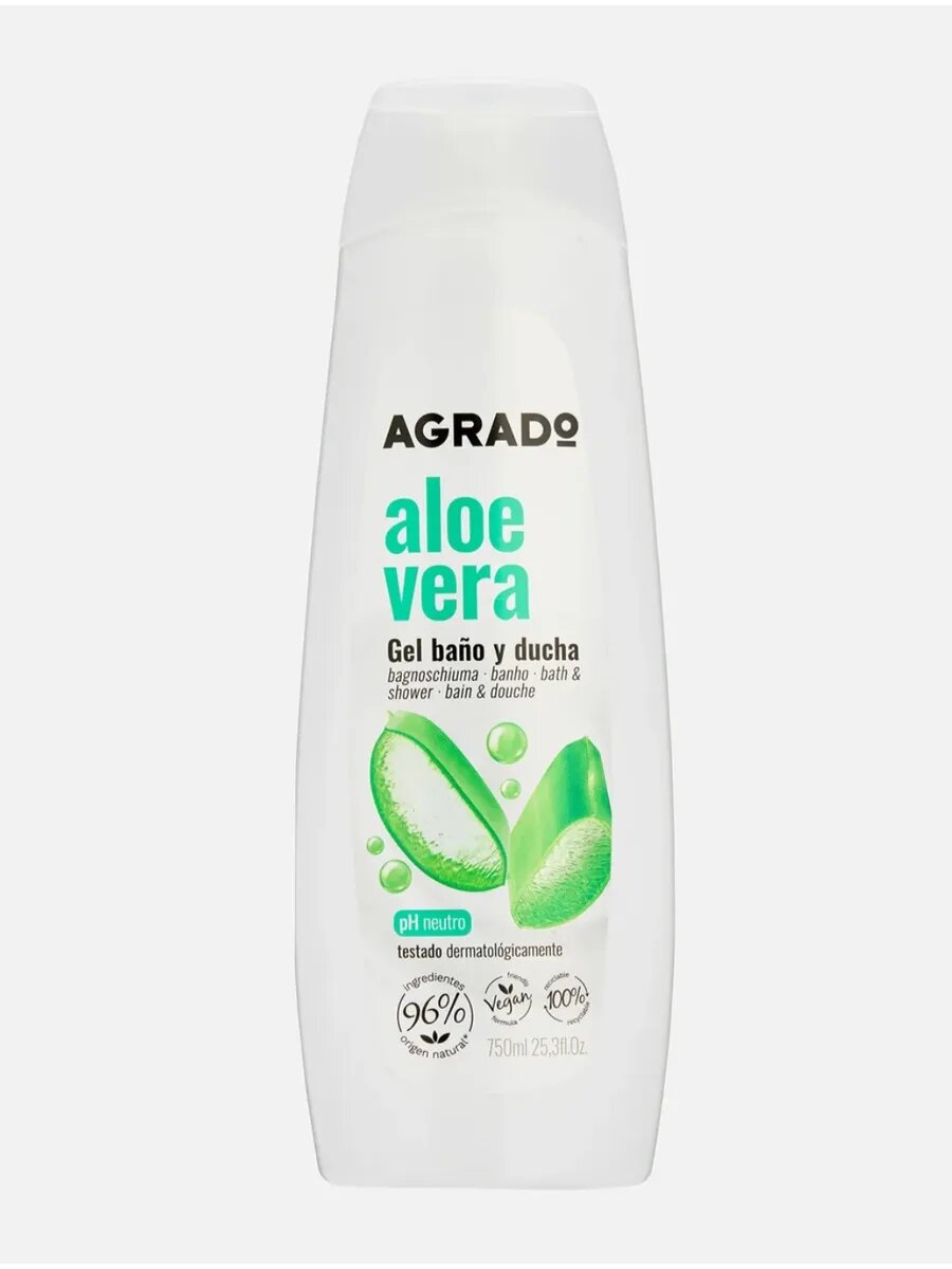 Гель для душа AGRADO aloe vera
