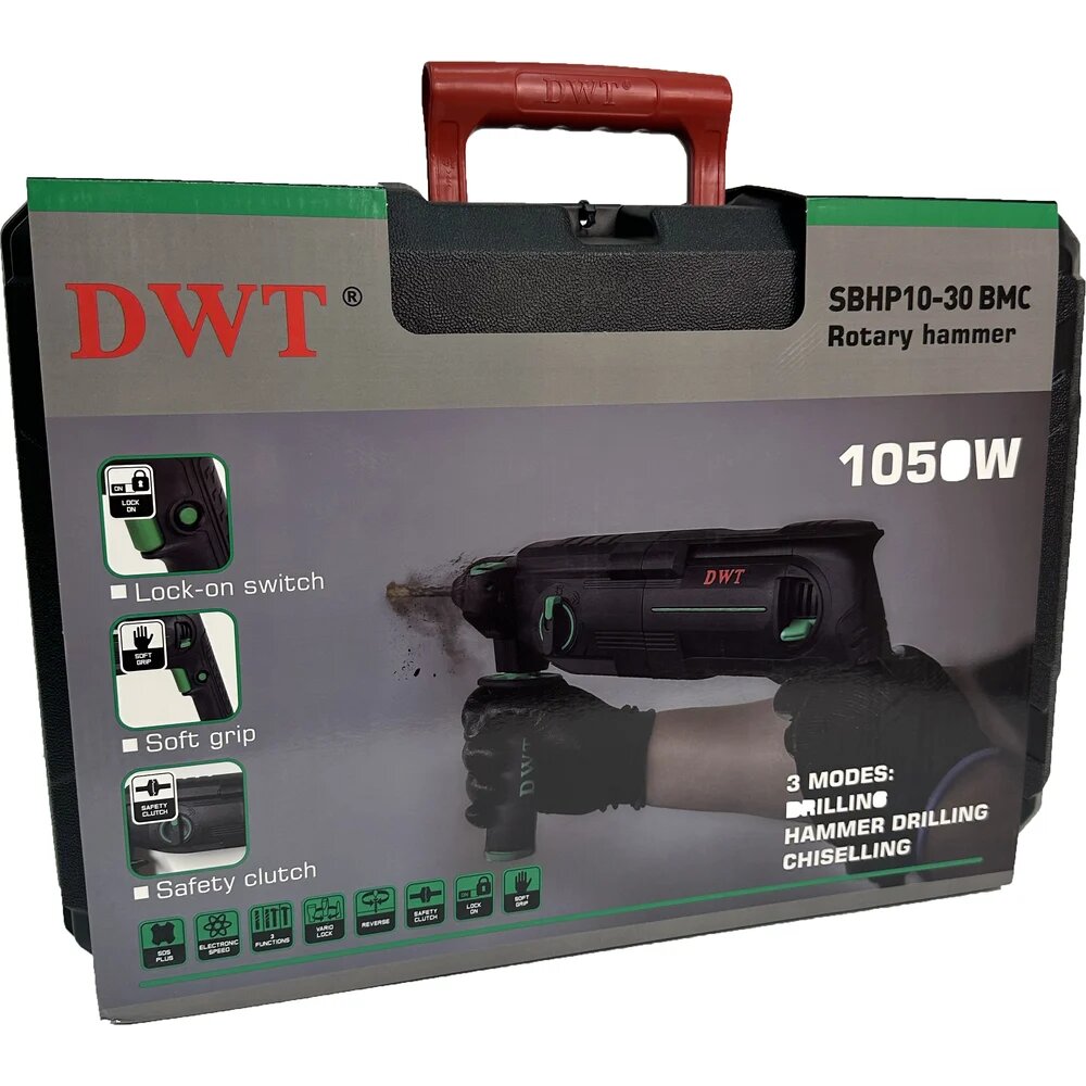 Перфоратор DWT SDS-Plus SBHP10-30 BMC полупрофессиональный щеточный двигатель три режима работы — фото 1