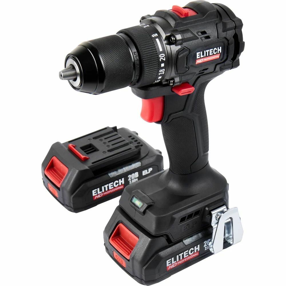 Аккумуляторная дрель Elitech CD 20SL2