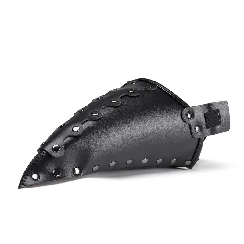 Маска с капюшоном YSJBM из искусственной кожи для взрослых Mask PBM007 BK