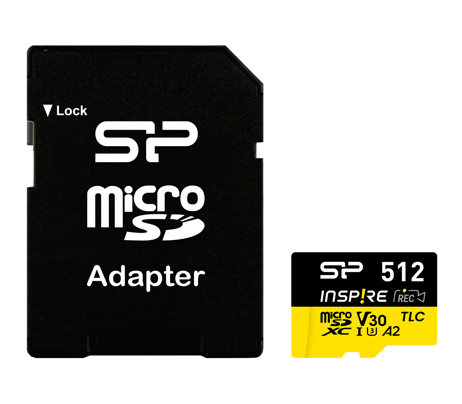 Карта памяти Silicon Power MicroSDXC 512GB Inspire UHS-I V30 / U3 A2 170/150MB/s