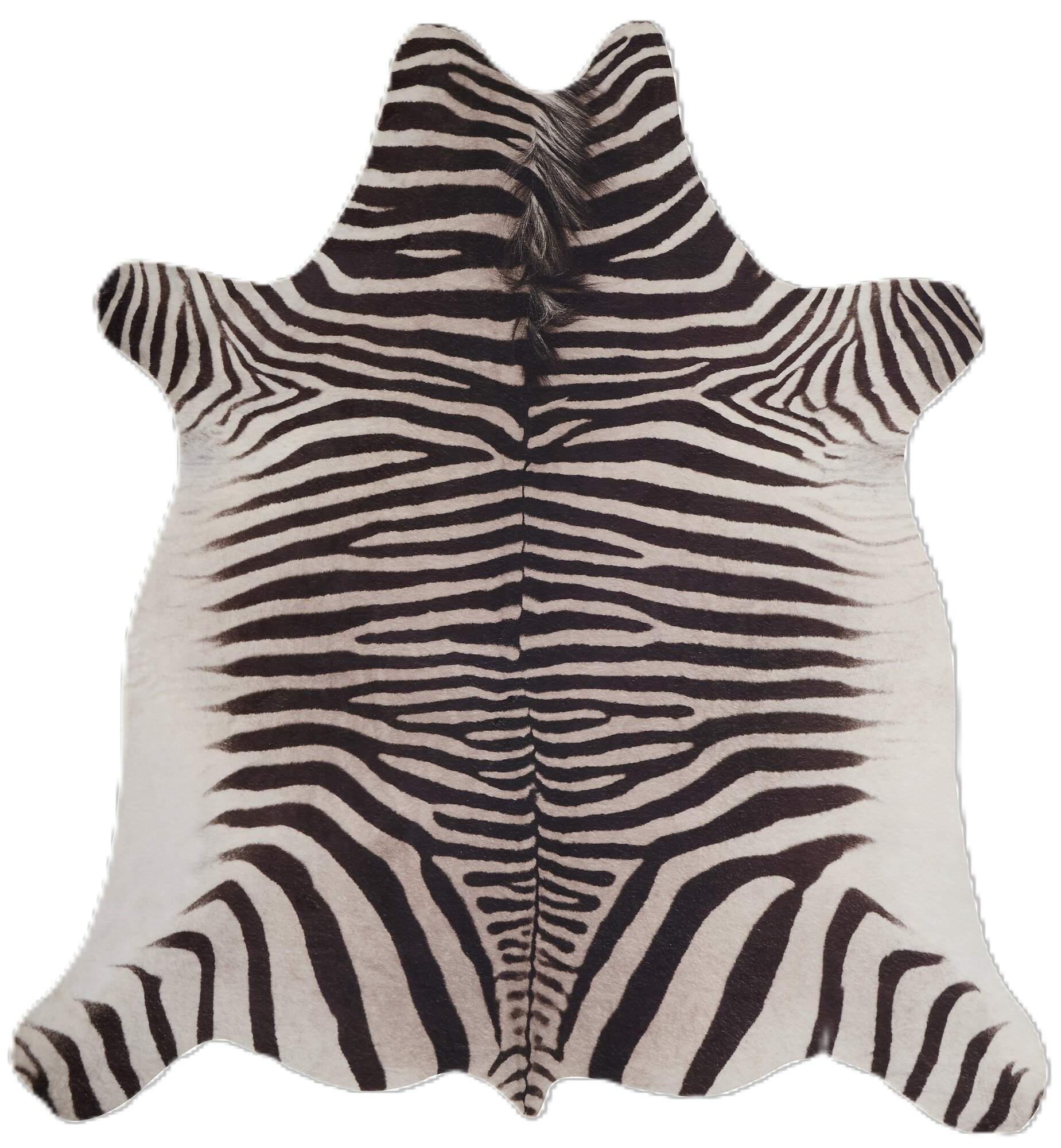 Шкура южноамериканской зебры искусственная ворсовая Bonifur BONI-9 160 x 190 см