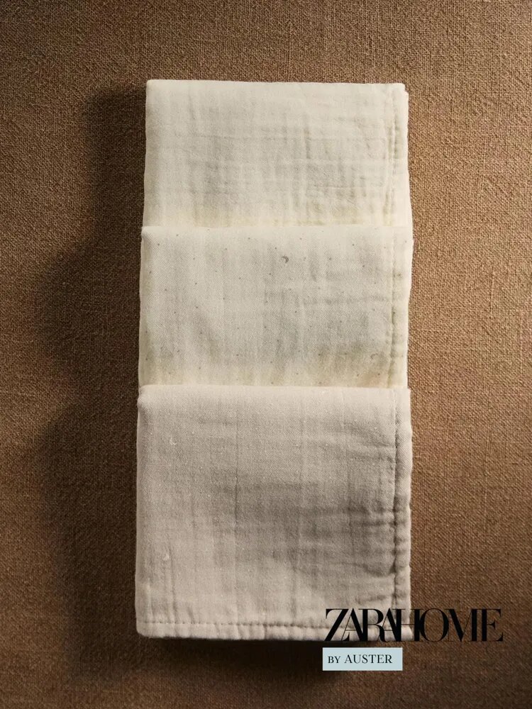 ZARA HOME Пеленка для малышей 55 x 55 см, Муслин, 3 шт baby moon