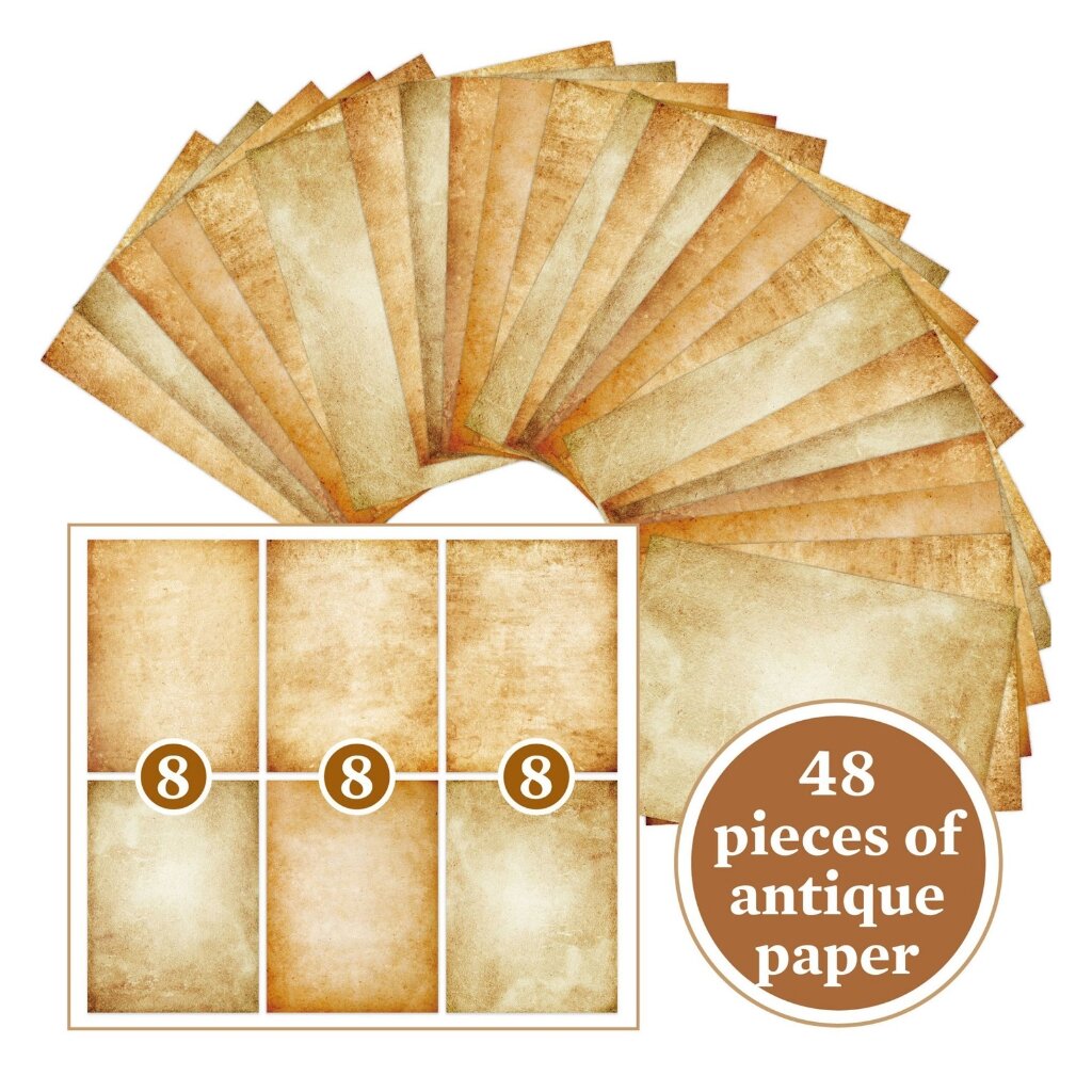 Высококачественная 48-страничная бумага формата А4 в ретро-стиле, набор бумаги для двусторонней печати для творчества