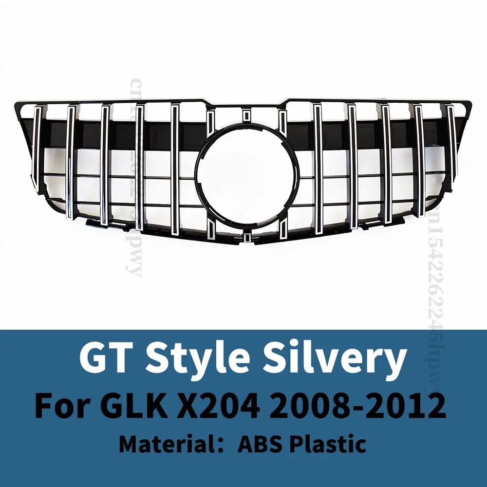 Решетка радиатора GT Silvery для Mercedes GLK X204 2008-2012