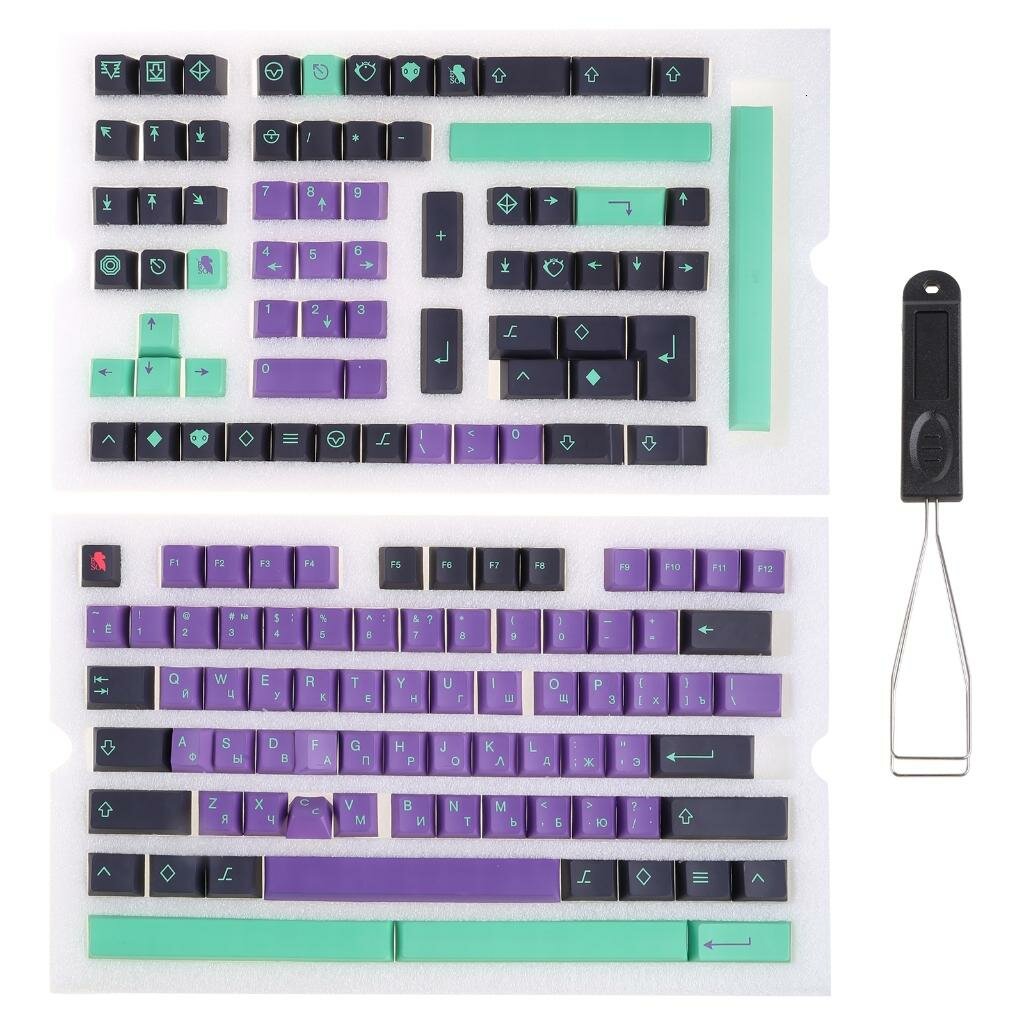 PBT Кейкапы 146 шт Cherry Profile EVA, Русский