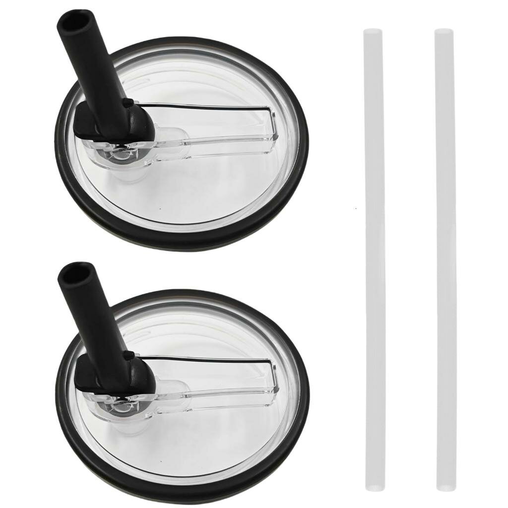 Крышка для бутылки с трубочкой, Черный