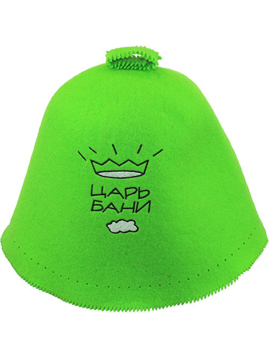 Колпак банный "Царь бани" (фетр), для бани и сауны, 100 % шерсть