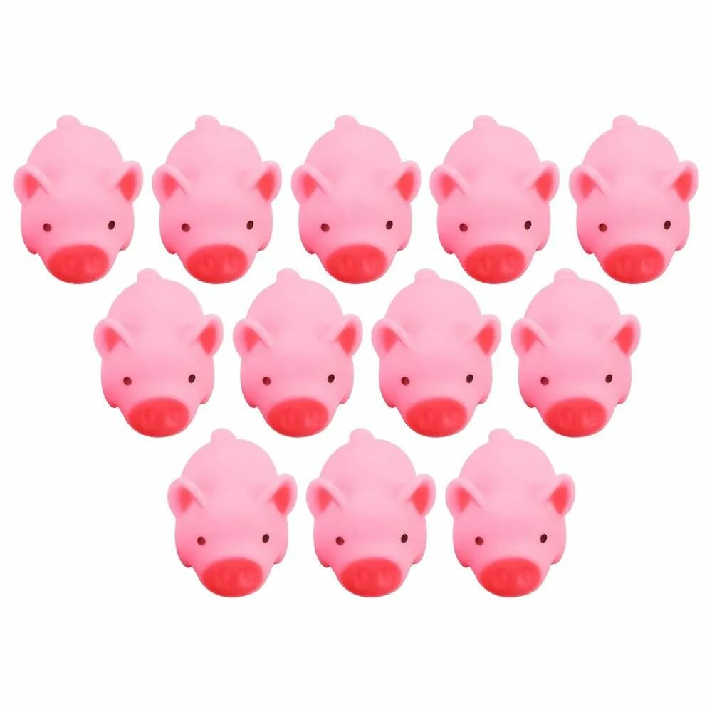 Резиновая Игрушка Для Купания В Форме Поросят Без Токсичных Материалов, 12 Шт