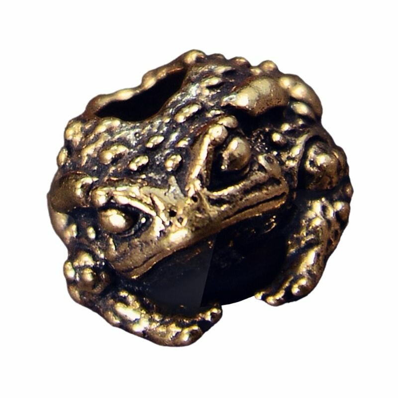 Латунная жаба с большим отверстием подвеска EDC umbrella rope DIY-белый