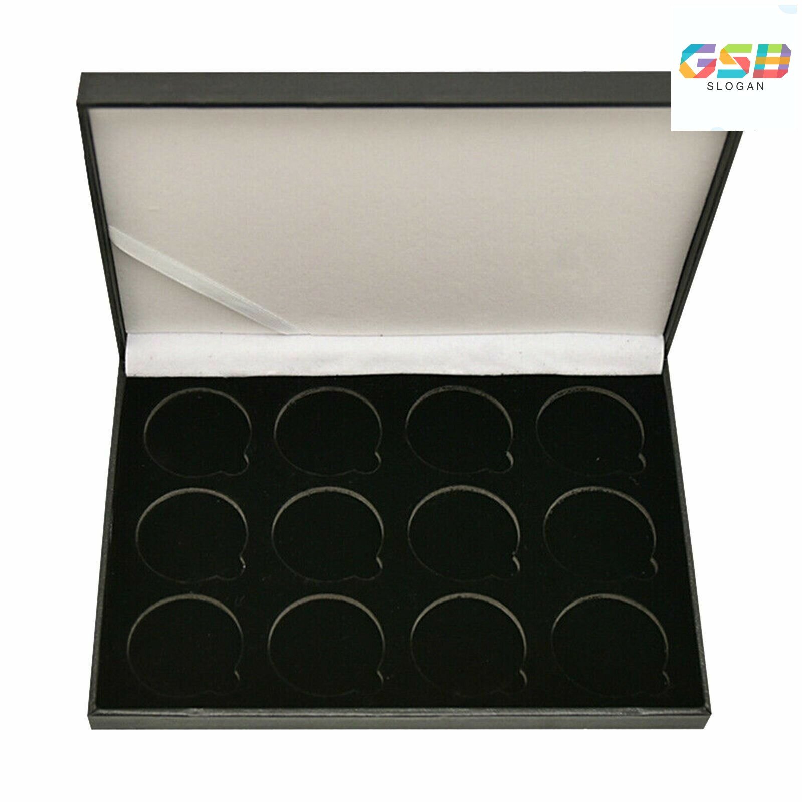 Ящик для хранения монет 40 мм / Поставки коллекционных контейнеров / Вмещает двенадцать монет