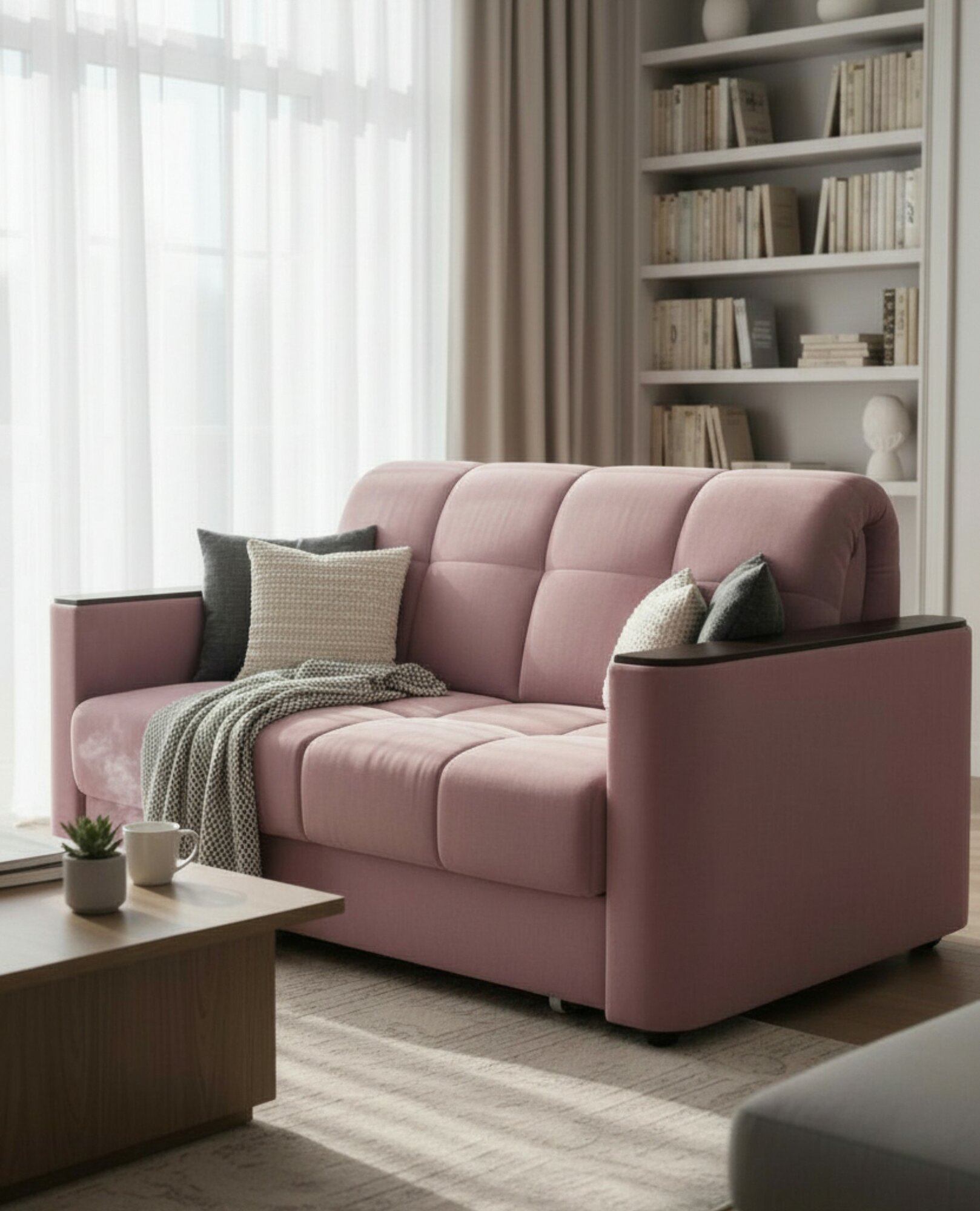 Диван Аккорд-1, диван аккордеон , на пружинном блоке, металлокаркас, ортопедический, для ежедневного сна