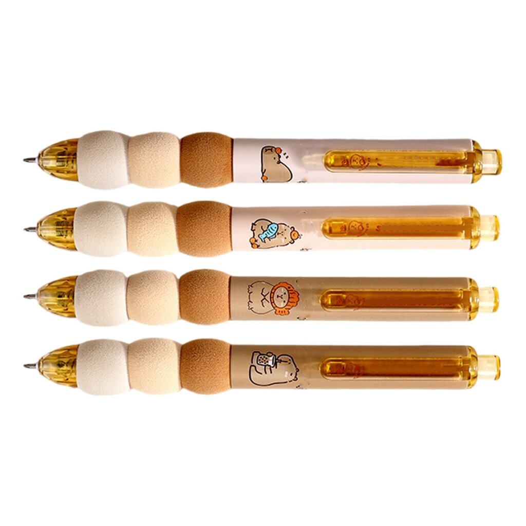 (1 коробка из 4) 0,5 мм Мягкая ручка Мультфильм Нейтральная ручка (ночь)