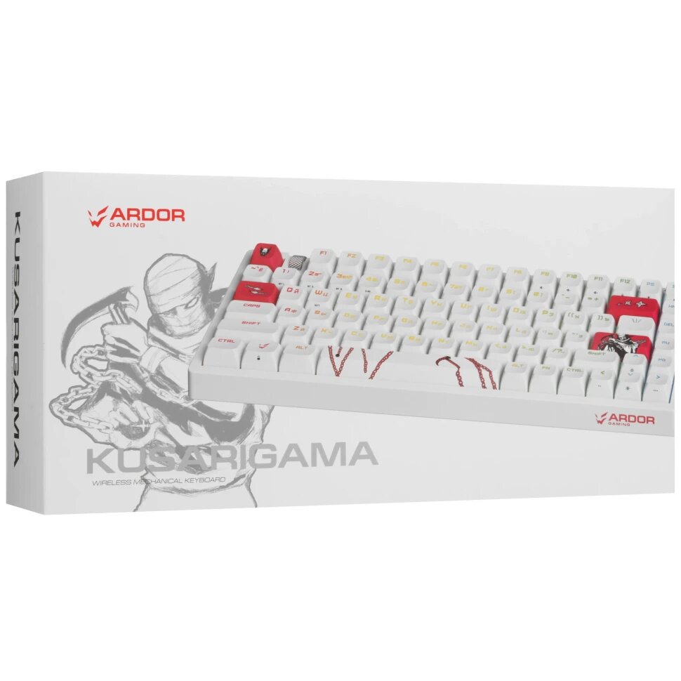 Клавиатура проводная + беспроводная ARDOR GAMING Kusarigama [AG-ZD-83GT-HS-W]