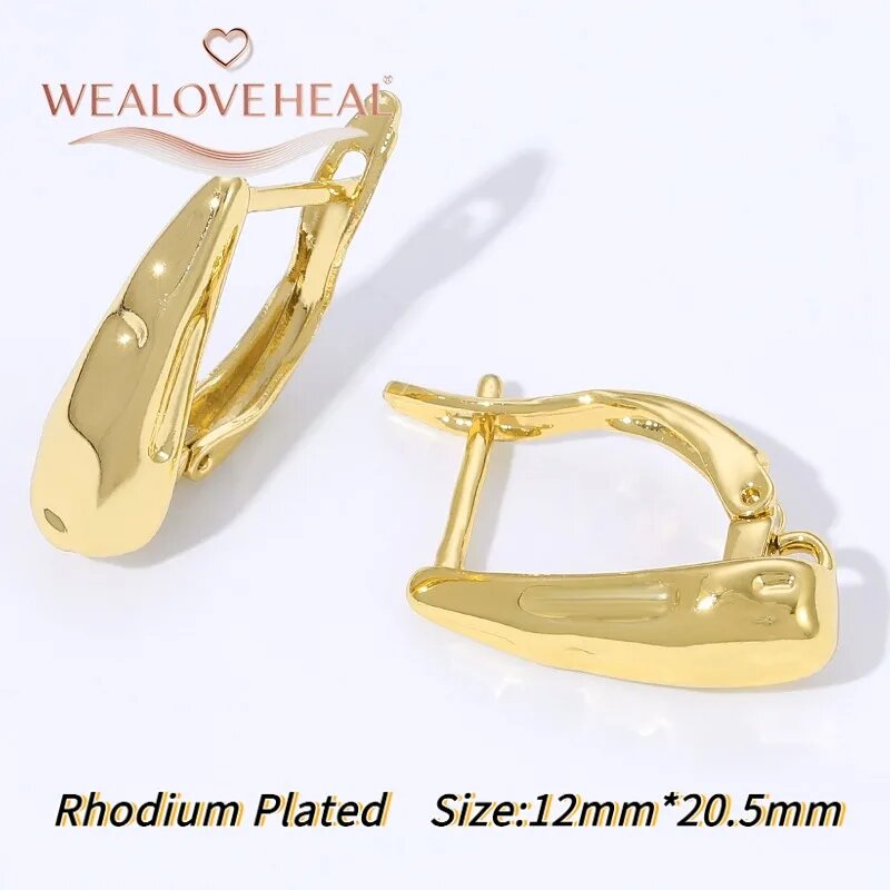 Швензы для сережек WEALOVEHEAL, 18K Gold Plated