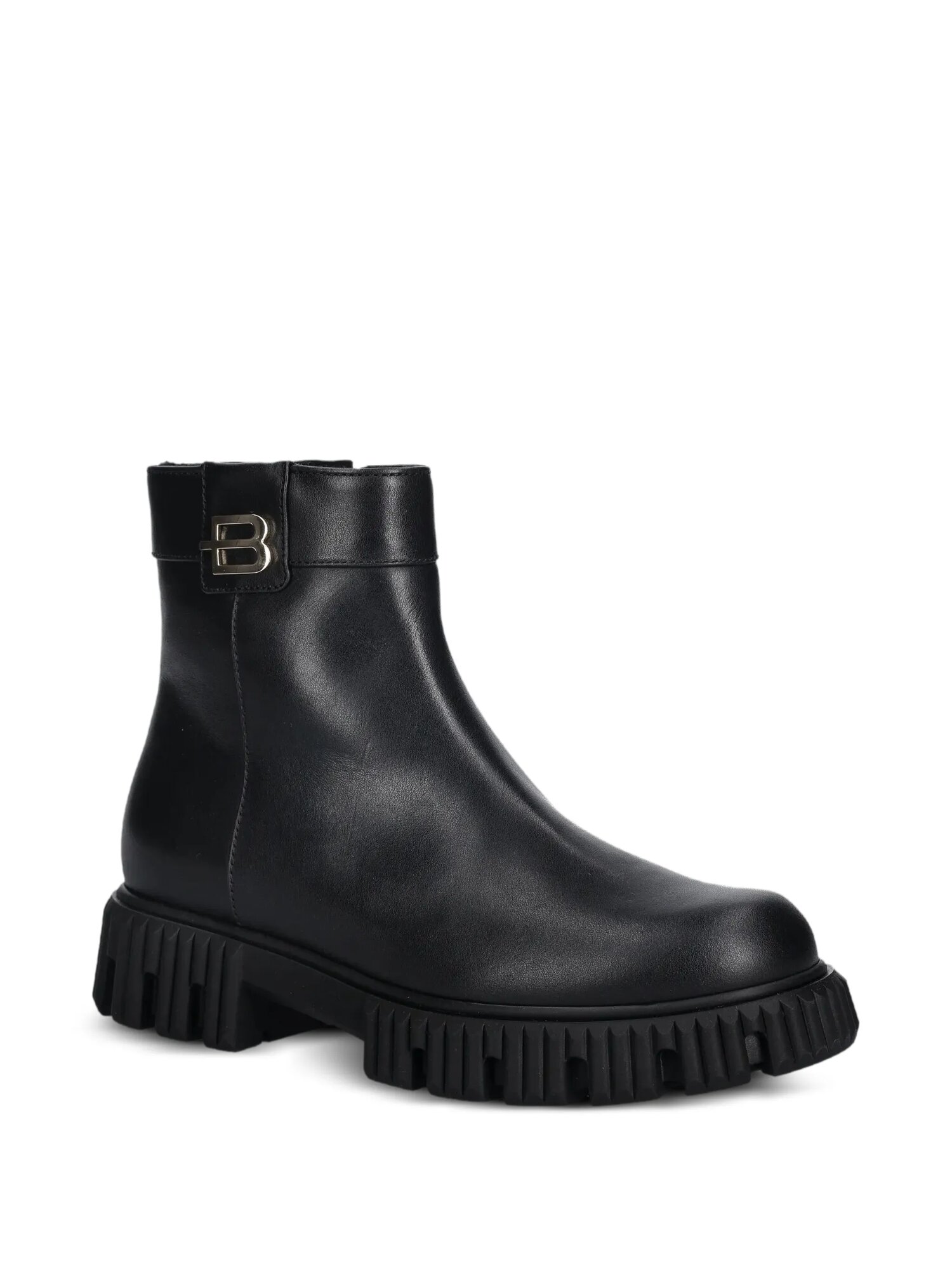 Ботинки Baldinini Lug-sole ankle boots, размер 40 EU, black/black — фото 1